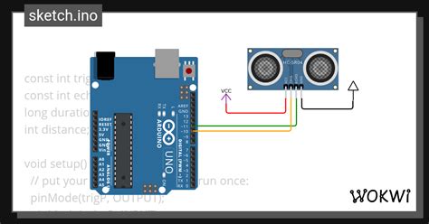 Ultrasonic Sensor Arduino Uno Wokwi Esp32 Stm32 Arduino Simulator