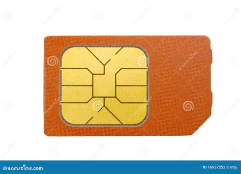 Sim Card Isolated On White Stock Photo Image Of Mobile