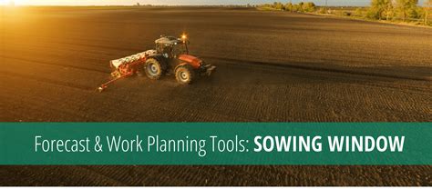 Farm Weather Talk 006 Work Planning Tools Sowing Window Metos By