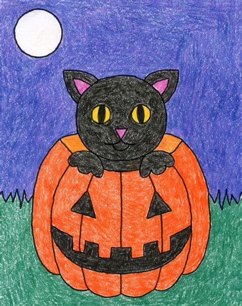 Black Cat Sketch Halloween