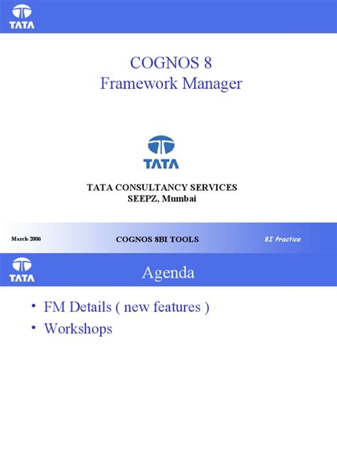 Cognos 8 Framework Manager Andqs Pdf Business Intelligence