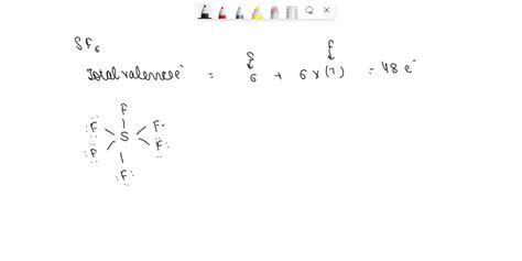 Solved Question 2 Pts Consider The Lewis Structure For Sf6 There Are Total Of Valence Electrons