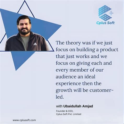 Productgrowth Cplusoft Customerexperience Buildtosolve Ubaidullah Amjad