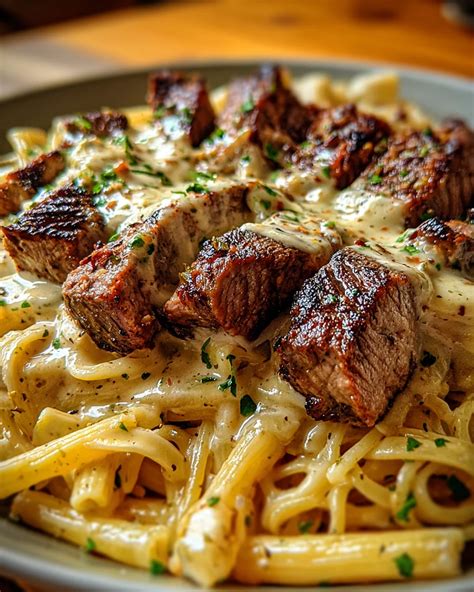 Steak And Creamy Garlic Parmesan Pasta Comfort Food Made Easy