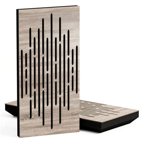Narrow Sound Absorption Diffuse Acoustic Panel «wave — Worldwide Shipping Fast Delivery