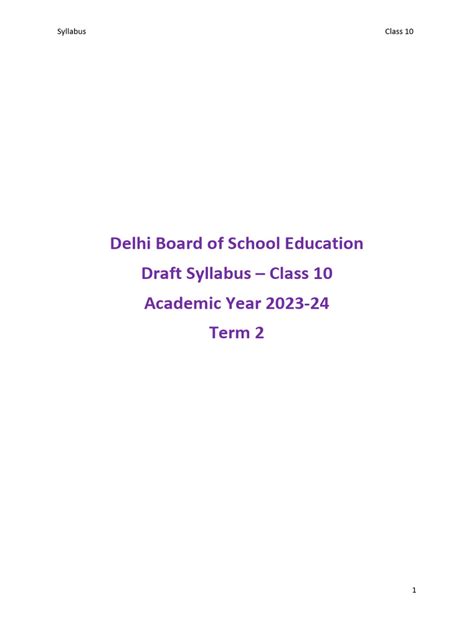 Term 2 Syllabus For Class 10 231213 121421 Pdf