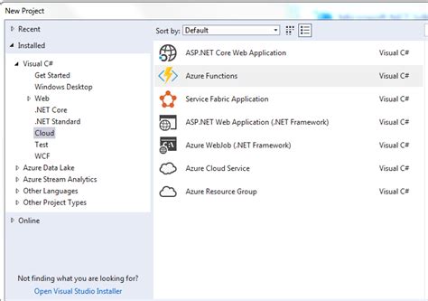 Iot Hub Trigger Template Is Not Available In Vs 2017 · Issue 6 · Azure