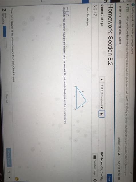 Solved Homework Section 8 2 Score 0 Of 1 Pt 8 2 11 Hw