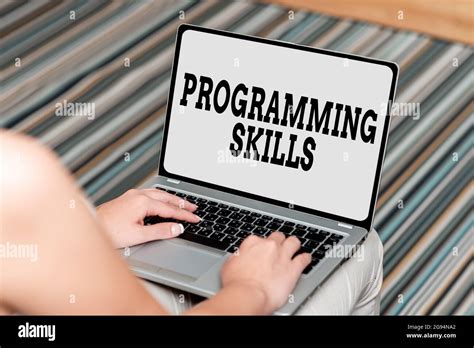 Text Sign Showing Programming Skills Word Written On Skills Vital To