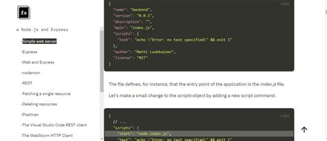 talha nisar on linkedin nodejs express fullstackopen