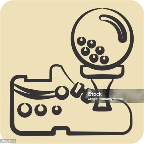 아이콘 신발 골프 기호와 관련이 있습니다 손으로 그린 스타일입니다 심플한 디자인 편집 가능 간단한 일러스트레이션 가방에 대한