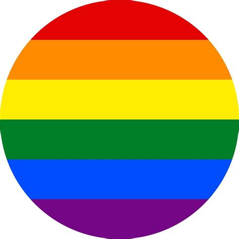 Lgbt Flag Round Icon Diversity Rainbow Symbol Emblem Of Lgbt