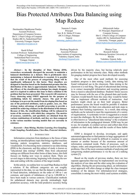 Pdf Bias Protected Attributes Data Balancing Using Map Reduce