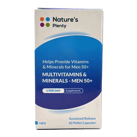 خرید آنلاین کپسول مولتی ویتامین و مینرال آقایان بالای 50 سال نیچرز