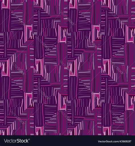 Abstract Geometric Ethnic Mosaic Seamless Pattern Vector Image