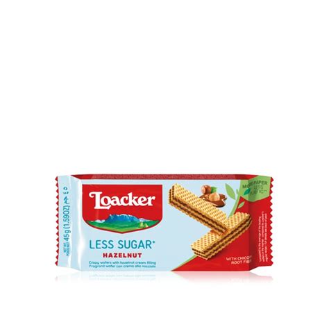 Loacker Less Sugar Hazelnut Wafer 45g Spinneys Uae
