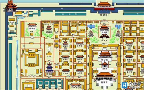 北京天安门故宫平面图 平面设计图