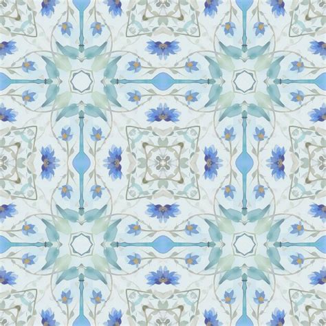 Premium Photo Seamless Background Pattern Decorative Symmetrical Kaleidoscope Pattern