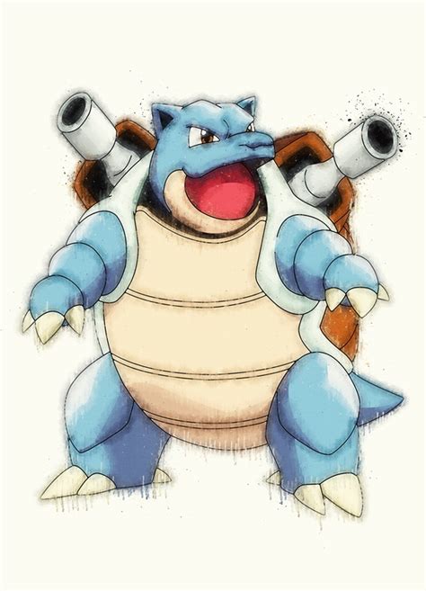 Blastoise Posters And Prints By Artstyle Funny Printler