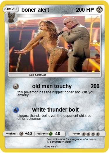 Pokémon Boner Alert Old Man Touchy My Pokemon Card