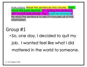 Practice Paraphrasing By Changing The Sentence Structure TPT