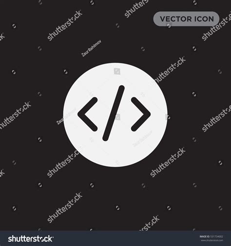 Developer Coding Icon Illustration Isolated Vector Stock Vector Royalty Free 531734002