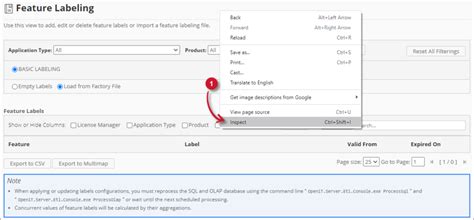 Labeling No Loaded Data Open It Online Documentation