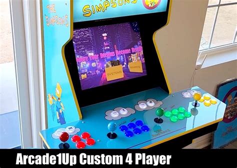Arcade1up Custom 4 Player Control Panel Mod 99 Lives Arcade