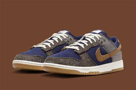 Nike Dunk Low Prm Tweed Coduroy Fq8746 410 Nice Kicks