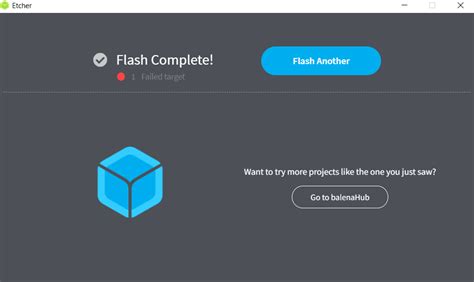 Flash Sd Finished With A Failed Target Balenaetcher Balenaforums