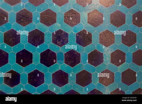 Interlocking Hexagonal Glazed Tiles From Ancient Constantinople Museum