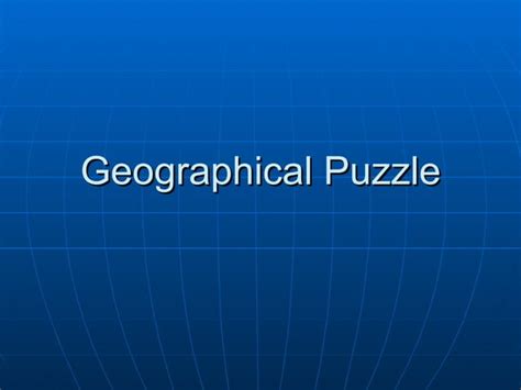 Coordinate Systems PPT Geography Science