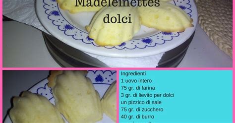 Collettivo Roxland RdC Creations Italia 8 Ricetta Madeleinettes Dolci