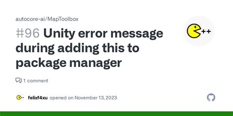 Unity Error Message During Adding This To Package Manager · Issue 96