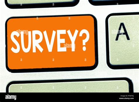 Handwriting Text Writing Survey Question Concept Meaning Asking To Conduct Close Look And