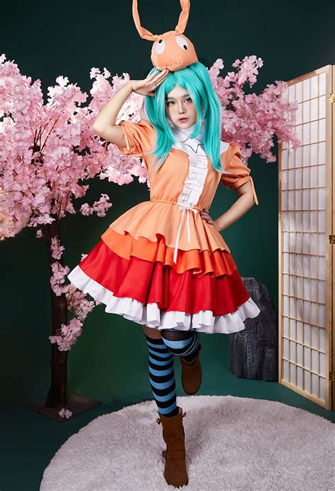 Ononoki Yotsugi Costume Puffy Sleeve Blouse And Skirt With Doll Head