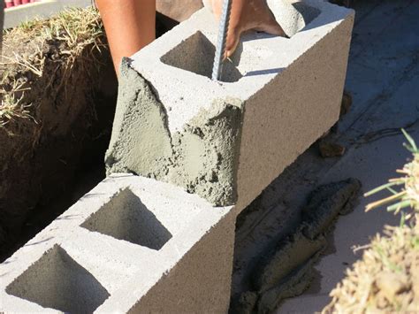 How To Build A Concrete Block Wall Part Home Fixated