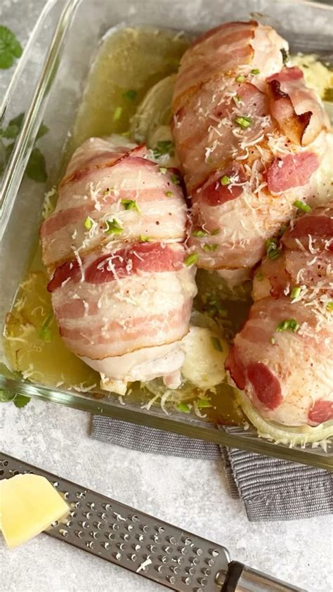 Куриное филе с начинкой в беконе Рецепты еды Еда Питание рецепты