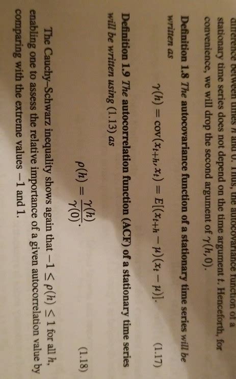 Solved Determine The Autocovariance And Autocorrelation Chegg