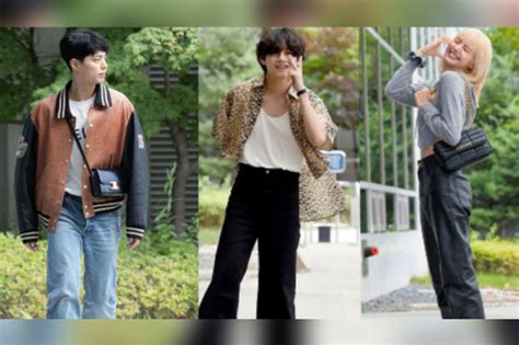 3 Momen Park Bo Gum V BTS Lisa Blackpink Berangkat Ke CELINE Show Korea Katadata Co Id