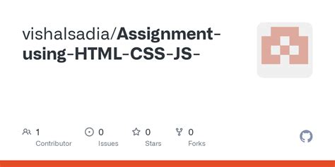 Github Vishalsadiaassignment Using Html Css Js