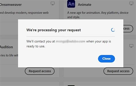 Request Access To An Adobe Product