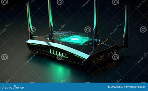 Modern Wi Fi Router Neural Network AI Generated Stock Image Image Of Device Mobile