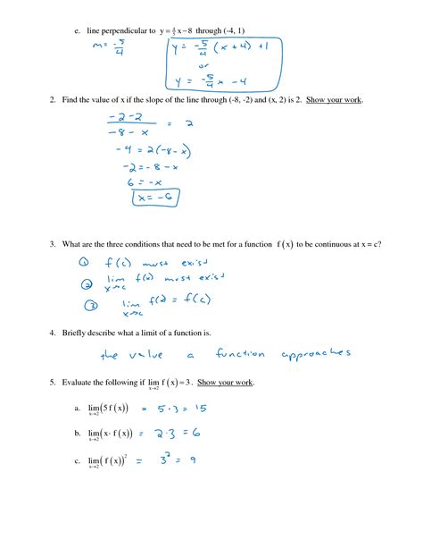 SOLUTION Calculas Unit Limits And Continuity Test Solution Studypool