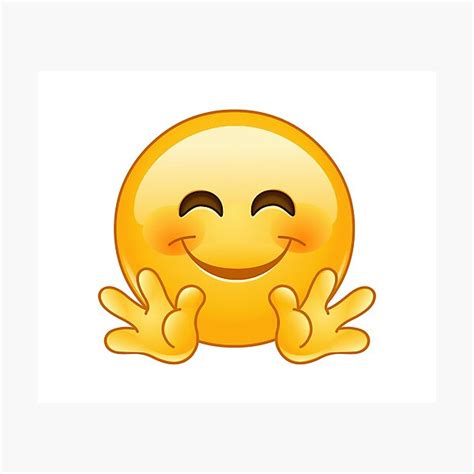 Copy Of Hugging Face Emoji Photographic Print For Sale By