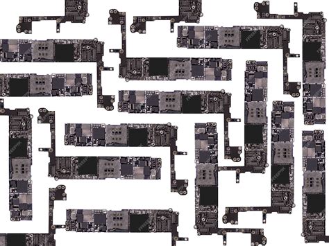 Premium Photo Microchip Texture On A White Isolated Background