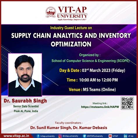 Analytics Supplychain Inventoryoptimization Datascience Saurabh