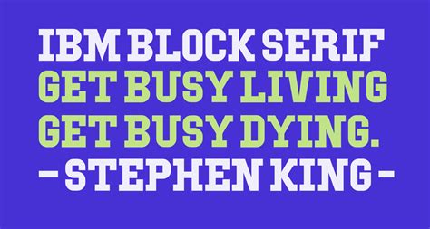 IBM Block Serif Free Font What Font Is
