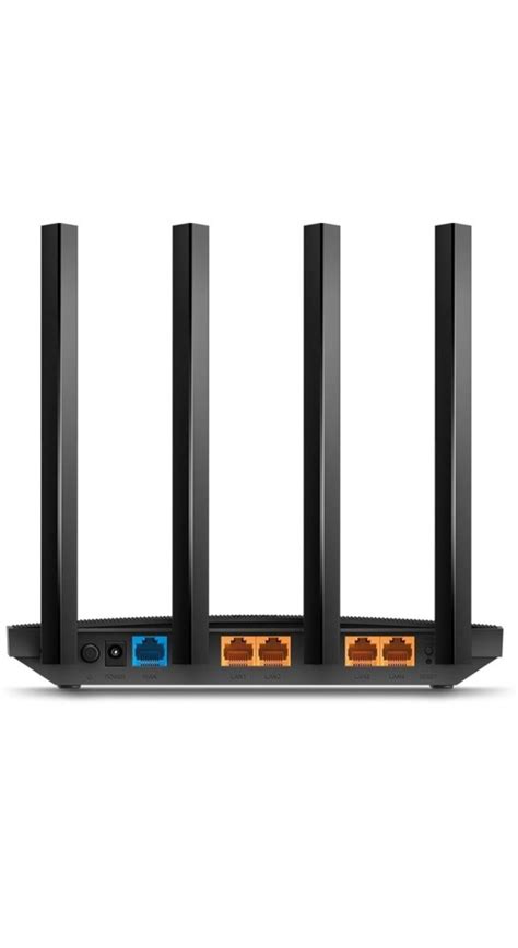 Black TP Link Archer C6 Gigabit MU MIMO Wireless Router For Office And Houses AC1200 At 2200