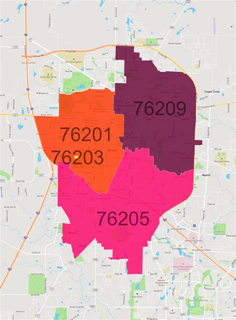 Zip Codes In Denton